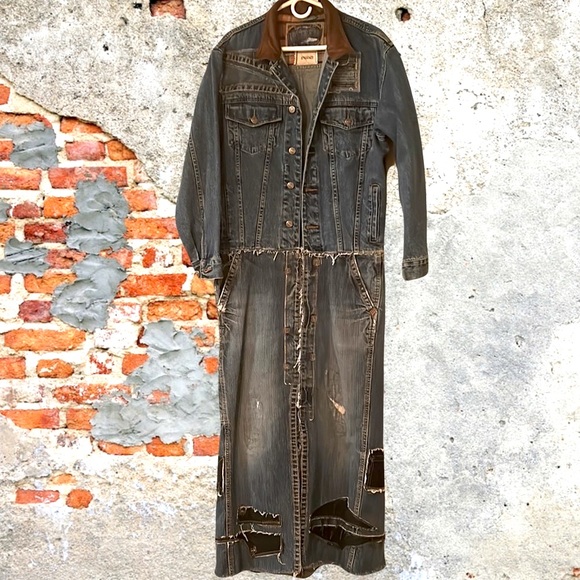 Vintage | Jackets & Coats | Upcycled Patched Distressed Tattered ...